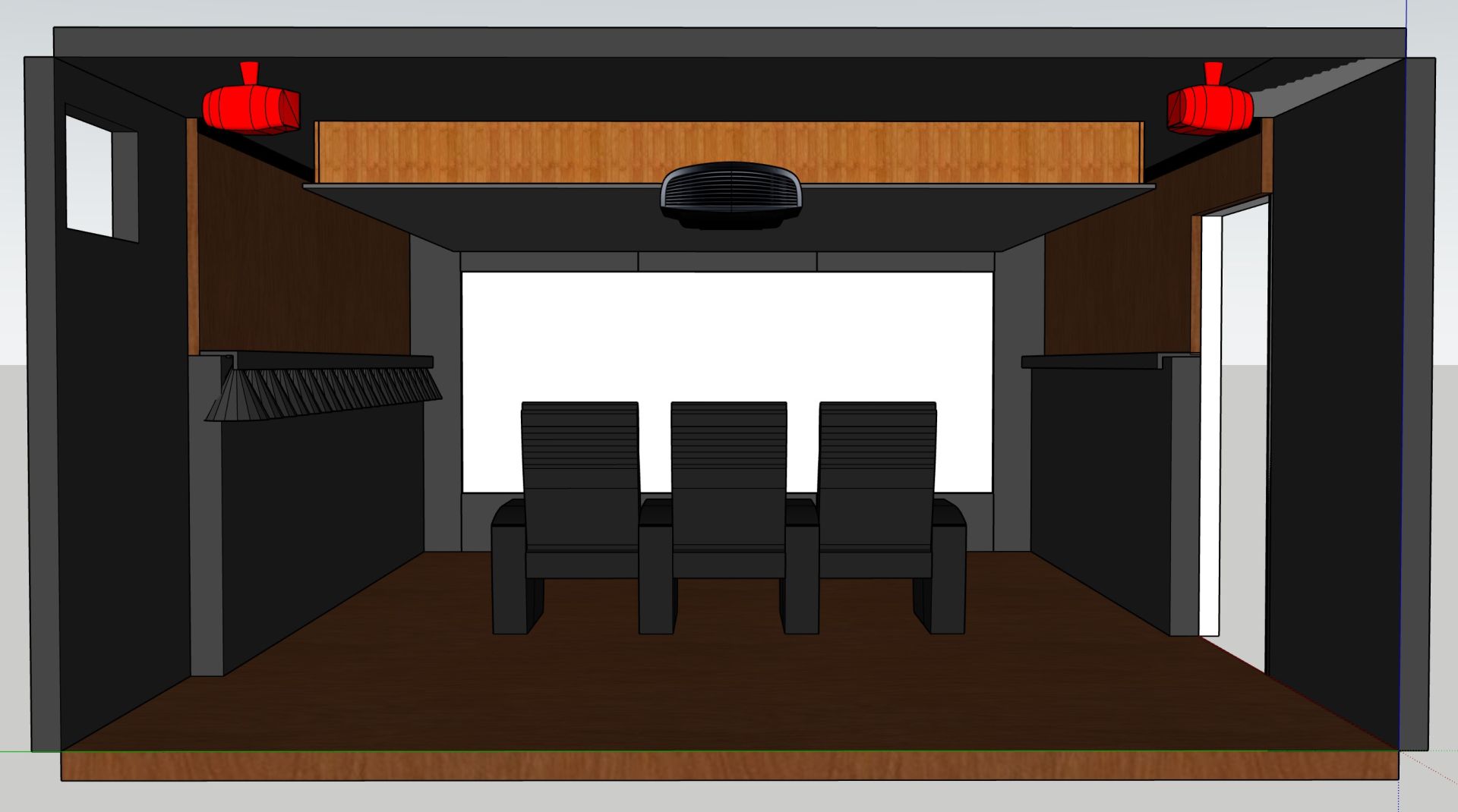 Heimkino wie KEIN zweites: 40kg Mangoholz, unsichtbare Technik ...